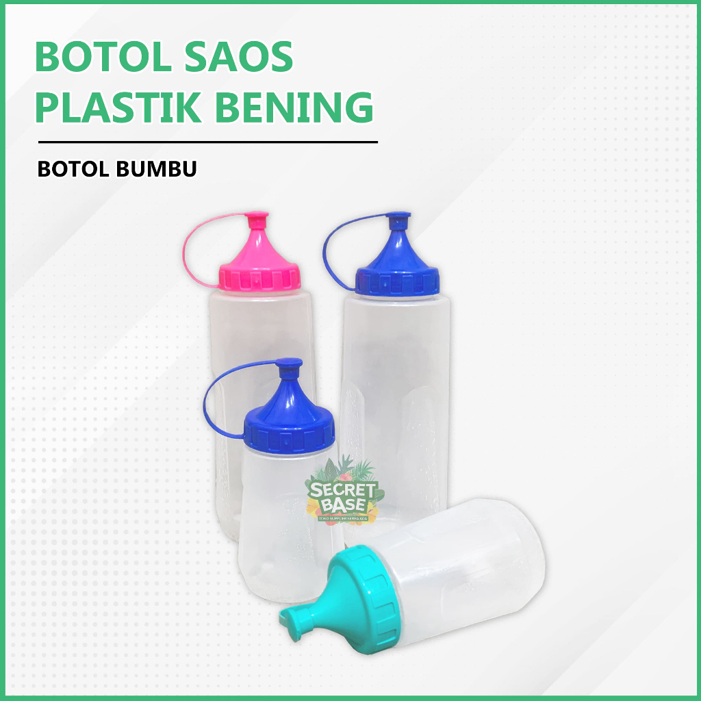 Jual BOTOL KECAP - Botol Saos Plastik / Botol Saus Estetik / Tempat ...