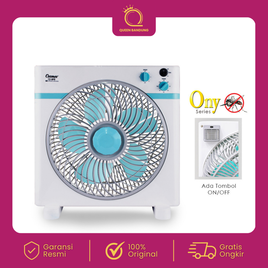 Jual Cosmos Kipas Angin Box Timer 12 Inch 12-BFE T ONY Box Fan Anti ...