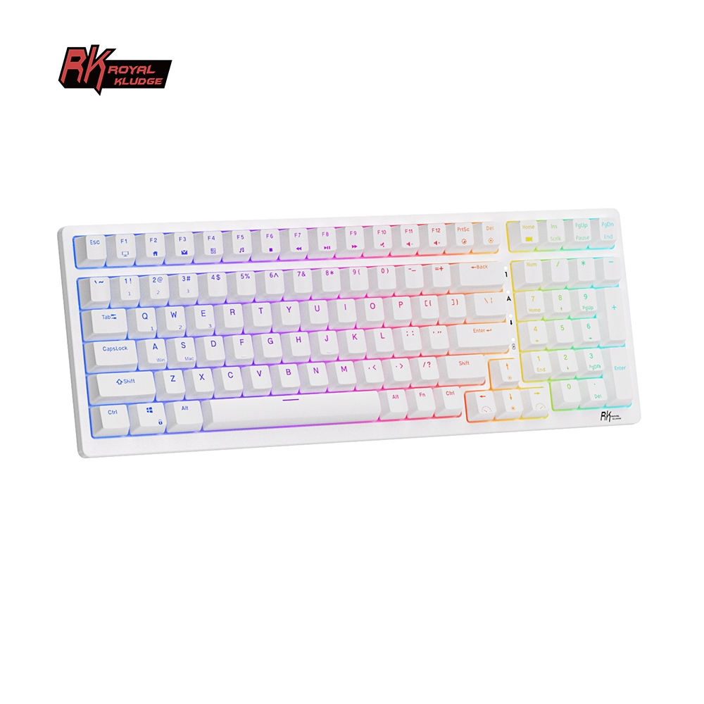Jual Royal Kludge RK 98 White 100 Key Gaming Keyboard | Shopee Indonesia