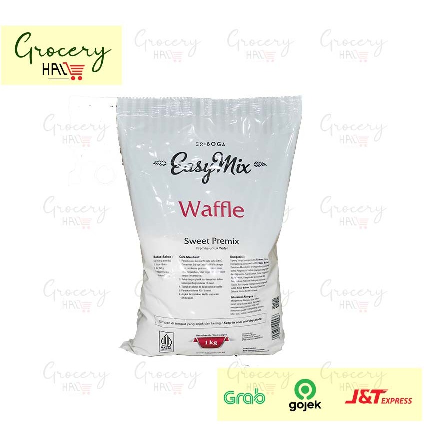 Jual SRIBOGA EASYMIX WAFFLE INSTANT MIX 1 KG | Shopee Indonesia