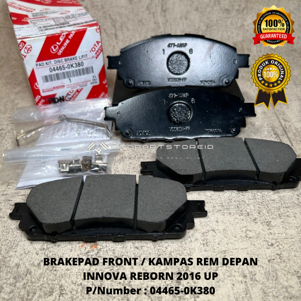 Jual BRAKE PAD FRONT KAMPAS REM DEPAN INNOVA REBORN ORIGINAL 04465 ...