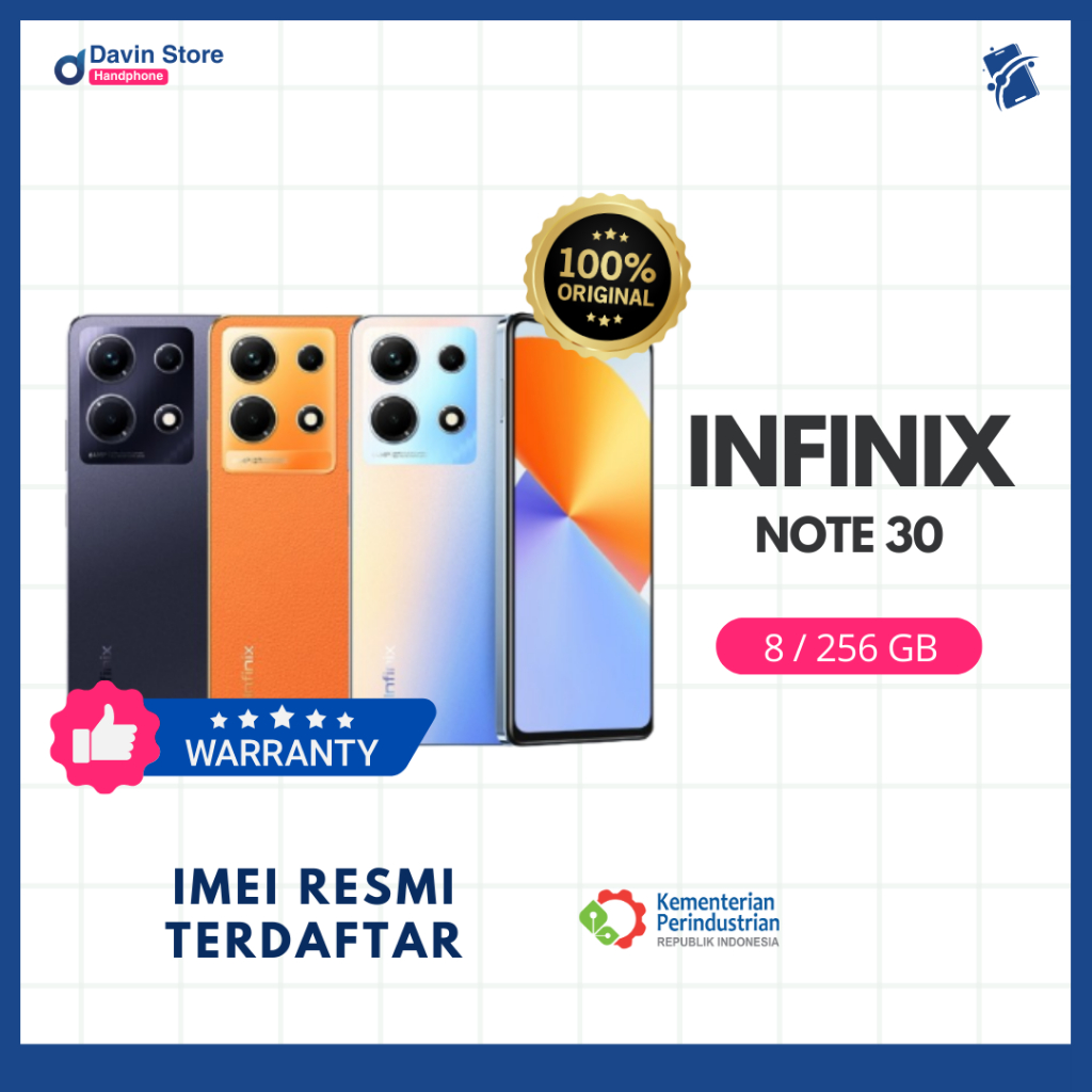 Jual Infinix Note 30 (8/256gb) BARU, GARANSI RESMI | Shopee Indonesia