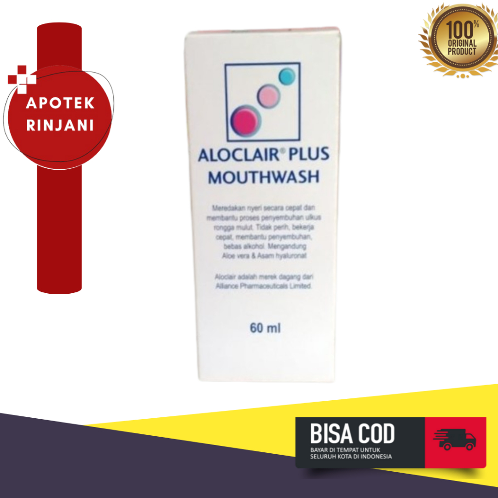 Jual ALOCLAIR PLUS MOUTHWASH (60 ML) | Shopee Indonesia