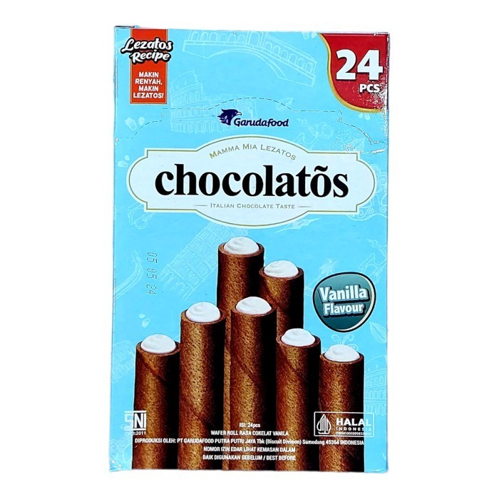 Jual Chocolatos Sweet Vanilla Wafer Stick Sweet Vanilla (24 Pcs ...