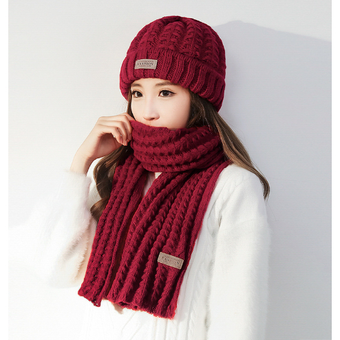 Jual Topi Kupluk Rajut dan Syal Wanita Musim Dingin Winter Import ...