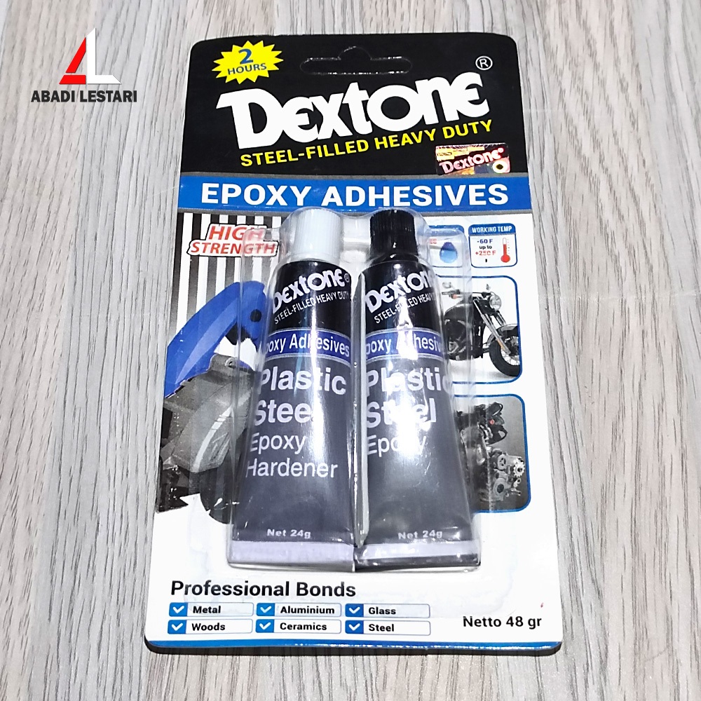 Jual LEM DEXTONE PLASTIC STEEL EPOXY 2 JAM / LEM BESI DEXTONE ASLI LAMA ...