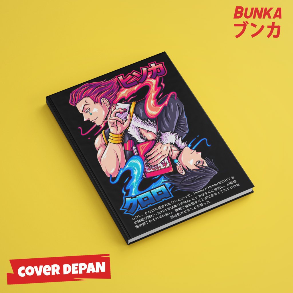 Jual Note Book Anime Hunter x Hunter Hisoka and Chrollo Lucilfer ...