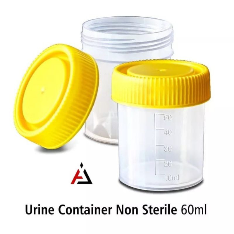 Jual Urine Container 60 ml Onehealth / Onemed Pot Sampel Urine Wadah ...