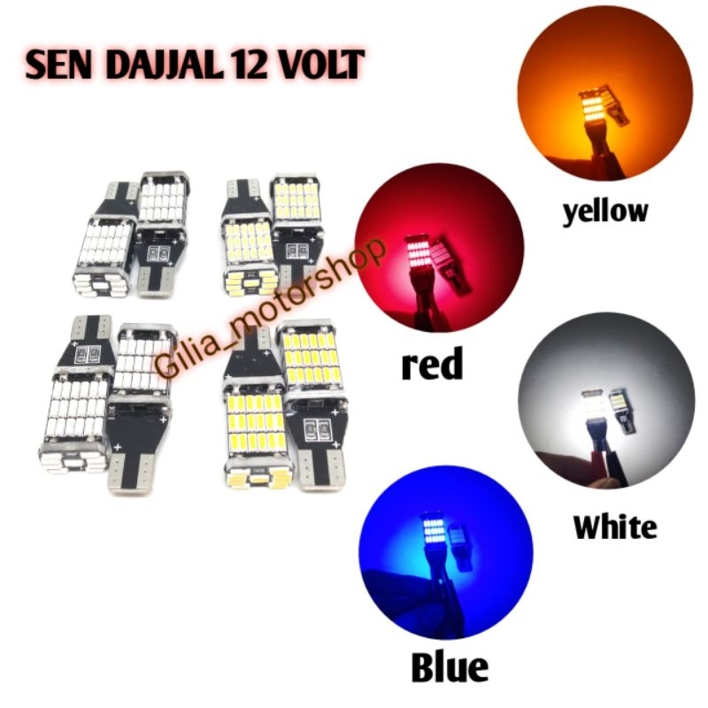 Jual Lampu sen Dajjal 45 LED T15 LED Mundur senja sen LED Mundur T15 T10 W16W Super bright ...
