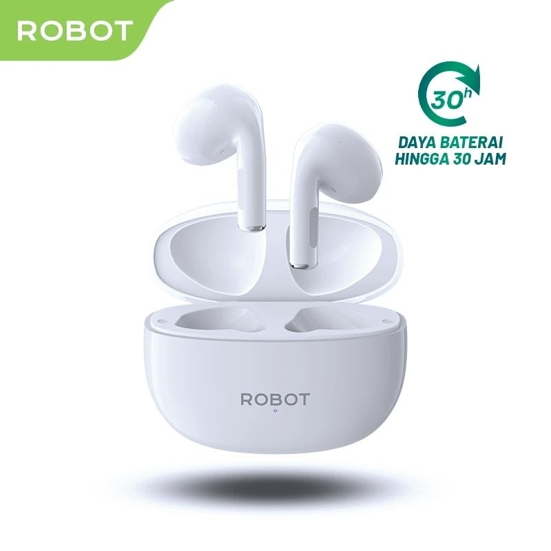 Jual ROBOT TWS T60 Half Ear Wireless 13MM Driver Bluetooth | Shopee ...