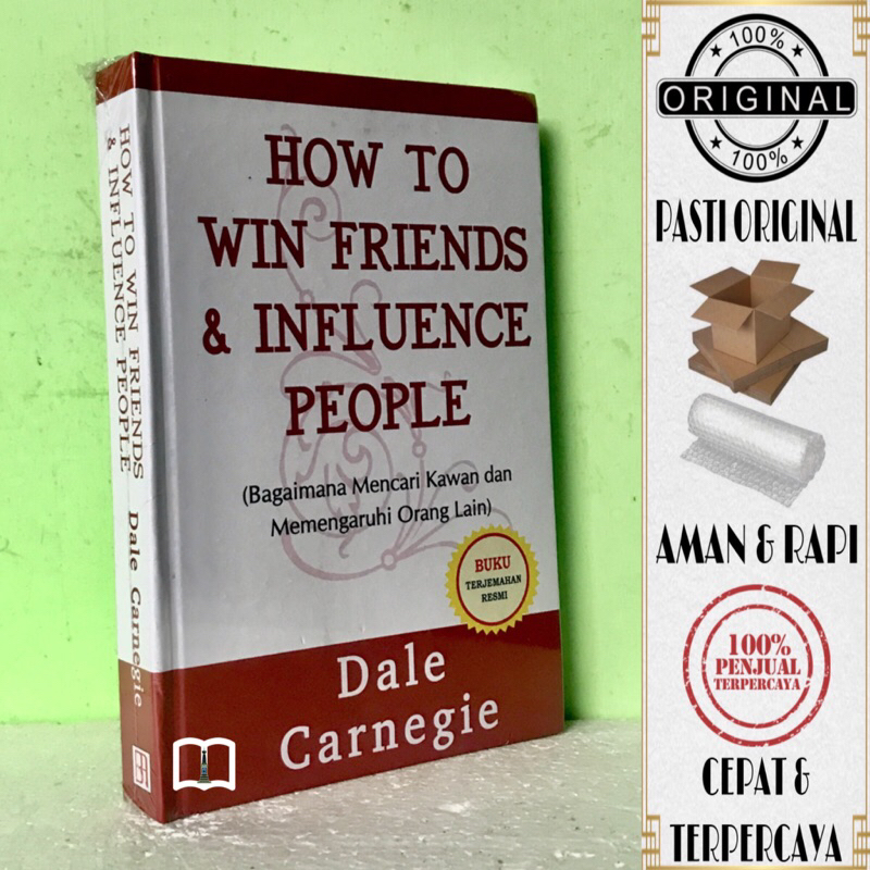 Jual Buku How To Win Friends & Influence People Hard Cover - Bagaimana Mencari Kawan Dan ...