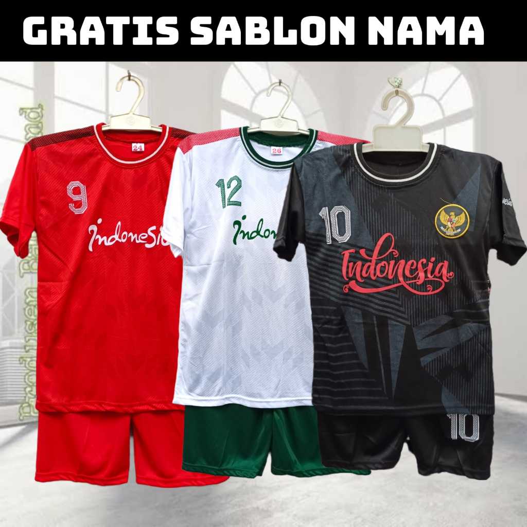 Jual JERSEY TIMNAS INDONESIA HOME KIDS/SETELAN BAJU TIMNAS INDONESIA ...