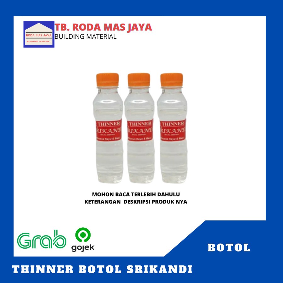 Jual Thinner Botolan/Pengencer Cat Minyak Botolan Srikandi/Terpentin ...