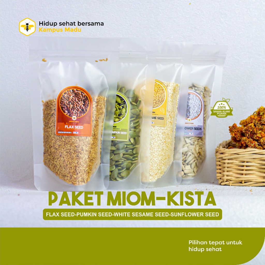 Jual Paket Miom Kista (Kacang dan Biji-Bijian Sehat) | Shopee Indonesia