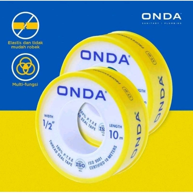 Jual Seal Tape Onda 1/2" 10M ST 01 / isolasi / TBA Kran sil tip ...