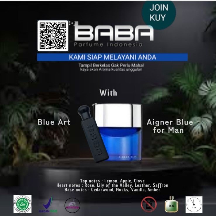 Jual Baba Parfum Original Non Alkohol (Blue Art) | Shopee Indonesia