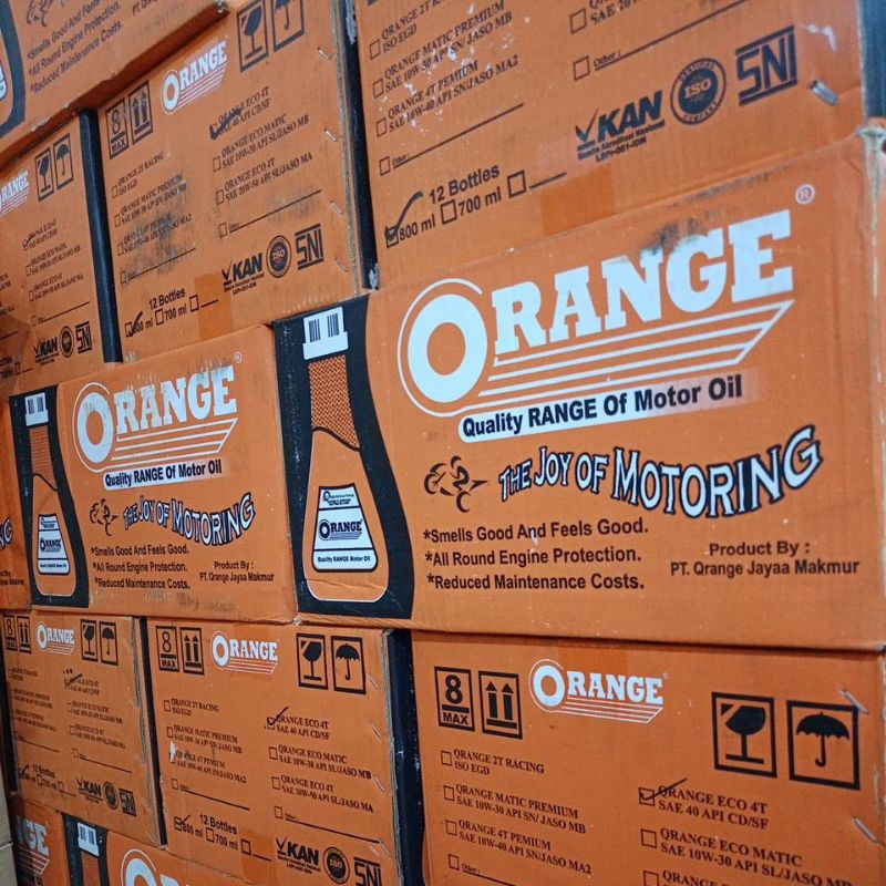 Jual OLI MESIN ORANGE 4T SAE 40 0,8 ML SATU DUS ISI 12 BOTOL | Shopee ...