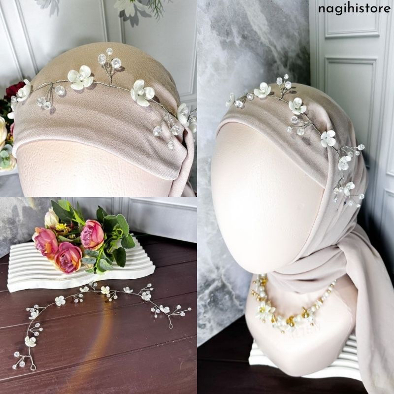 Jual HEADPIECE HIJAB NONHIJAB / HIASAN HIJAB KEPALA / HIASAN RAMBUT ...