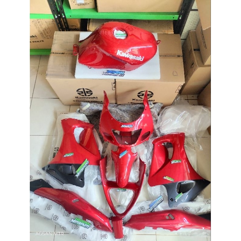 Jual Paket Full body set Ninja RR Old zx150 CBU Merah marron ORIGINAL ...
