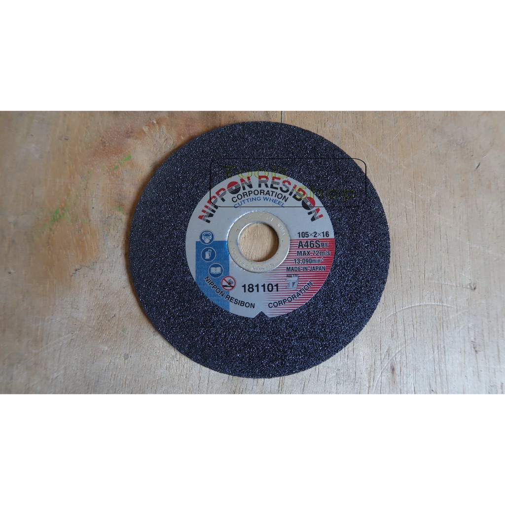 Jual NIPPON RESIBON Batu Potong 4" x 2mm/ Cutting Wheel 105x2x16 ...
