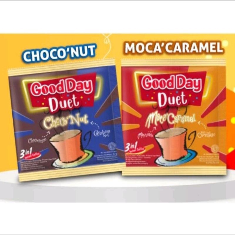 Jual GOOD DAY DUET MOCCA'CHOCO DAN CHOCO'NUT KEMASAN POUCH ISI 5 SACHET ...