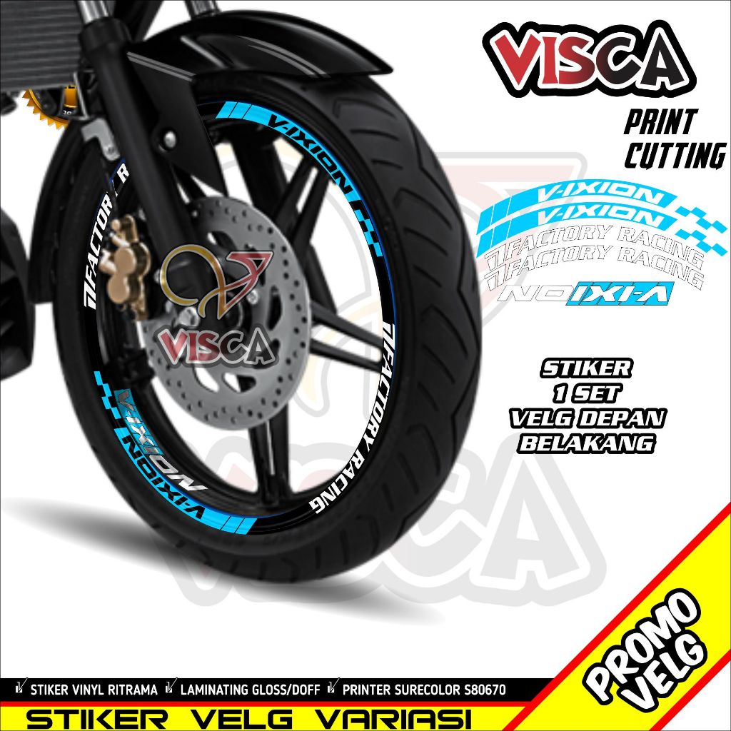 Jual Stiker Velg List Velg Motor Stiker Velg Vixion Factory Racing ...