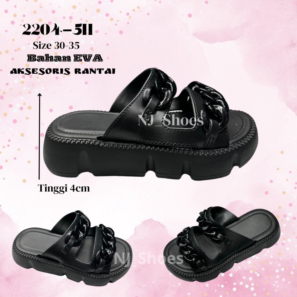 Jual Sandal Anak Perempuan Tali Rantai Viral Sendal Jelly Anak Bahan ...