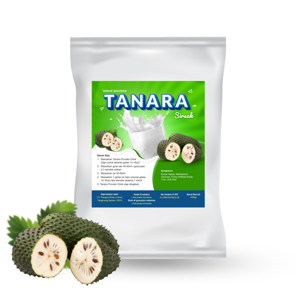 Jual Sirsak Powder - Bubuk Minuman Rasa Soursop - Original Plain Ice ...