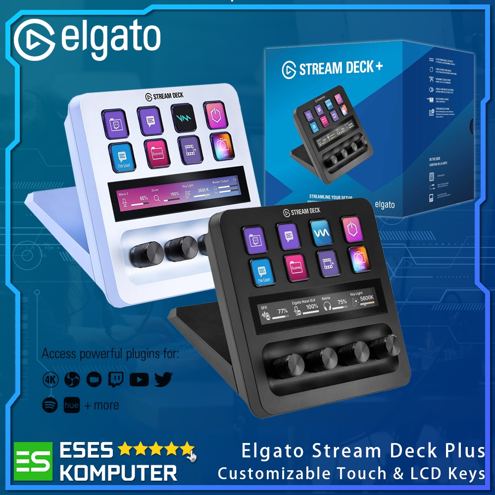 Jual Elgato Stream Deck+ / Stream Deck Plus Live Streaming Controller ...