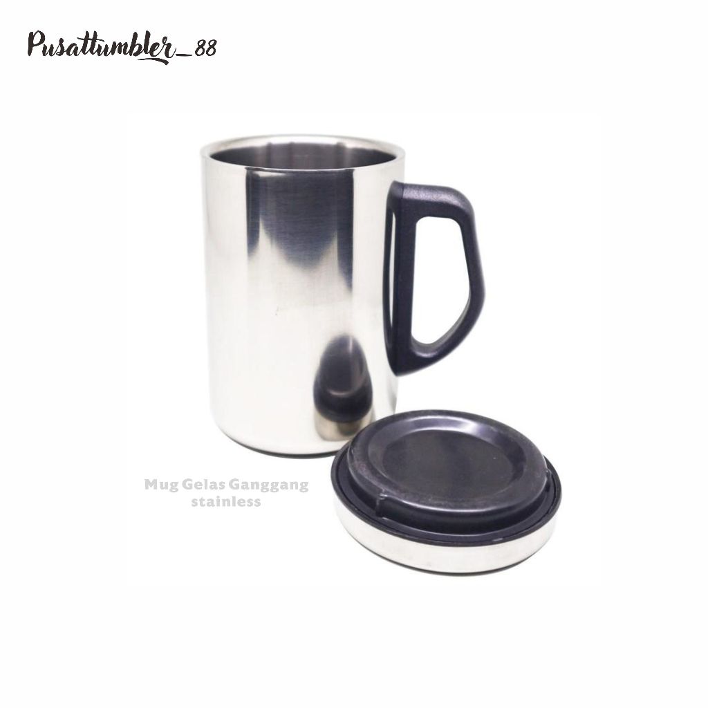 Jual Mug kopi Stainless 350ml Tahan Panas - Pusat tumbler88 | Shopee ...