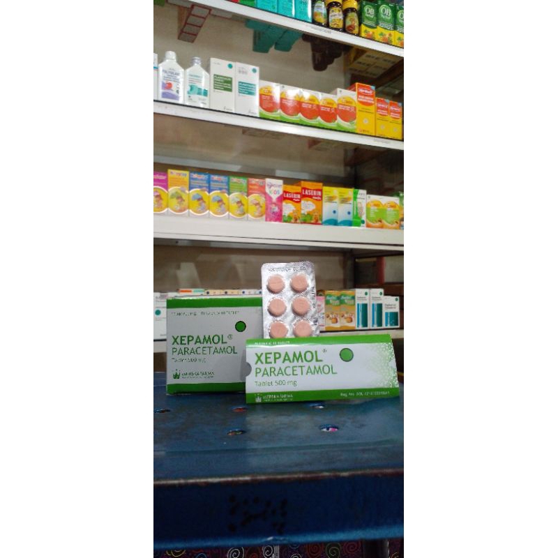 Jual XEPAMOL/ PARACETAMOL 500Mg/ OBAT DEMAM DAN NYERI(ECER PERSTRIP ...