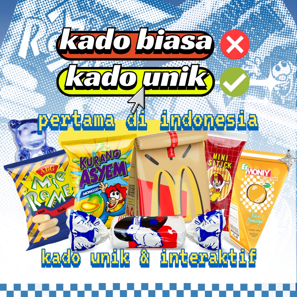 Jual PROMO HARI INI Hadiah Unik hampers jajan jadul mainan jadul konten ...