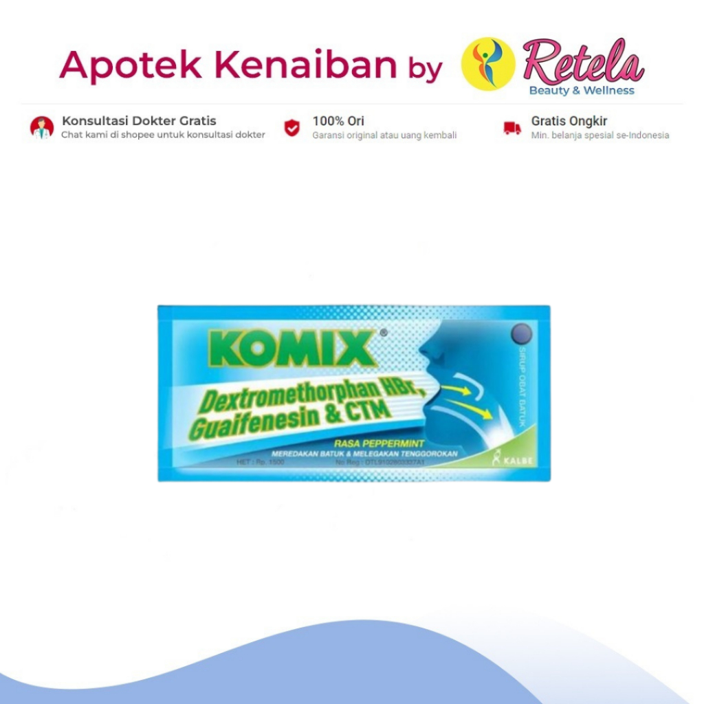 Jual KOMIX PEPPERMINT SACHET 7ML | Shopee Indonesia