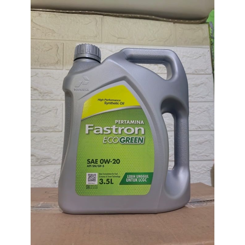 Jual OLI PERTAMINA FASTRON ECO GREEN SAE 0W-20 | Shopee Indonesia