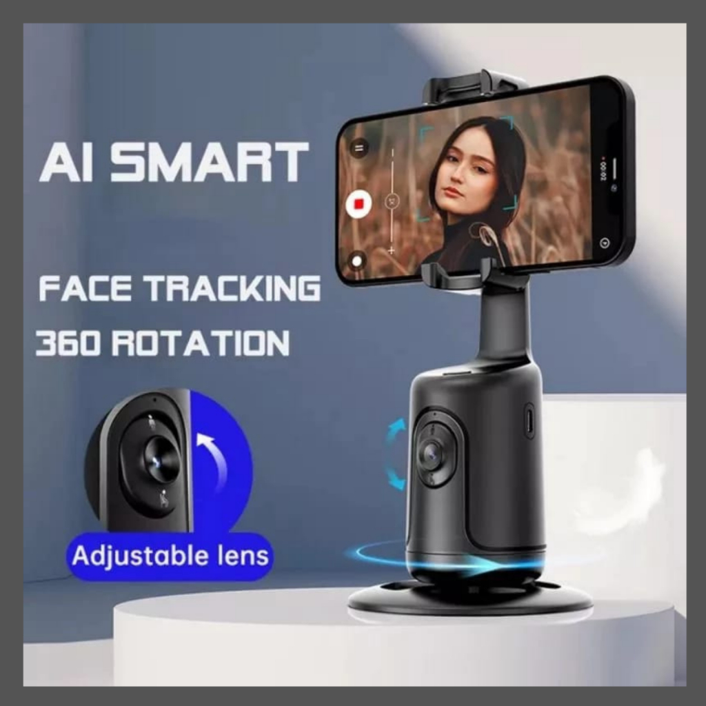 Jual P01 Gimbal Stabilizer 360°Ai Face Tracking Selfie Stick Tripod Hp Tongsis Kamera Vlog ...