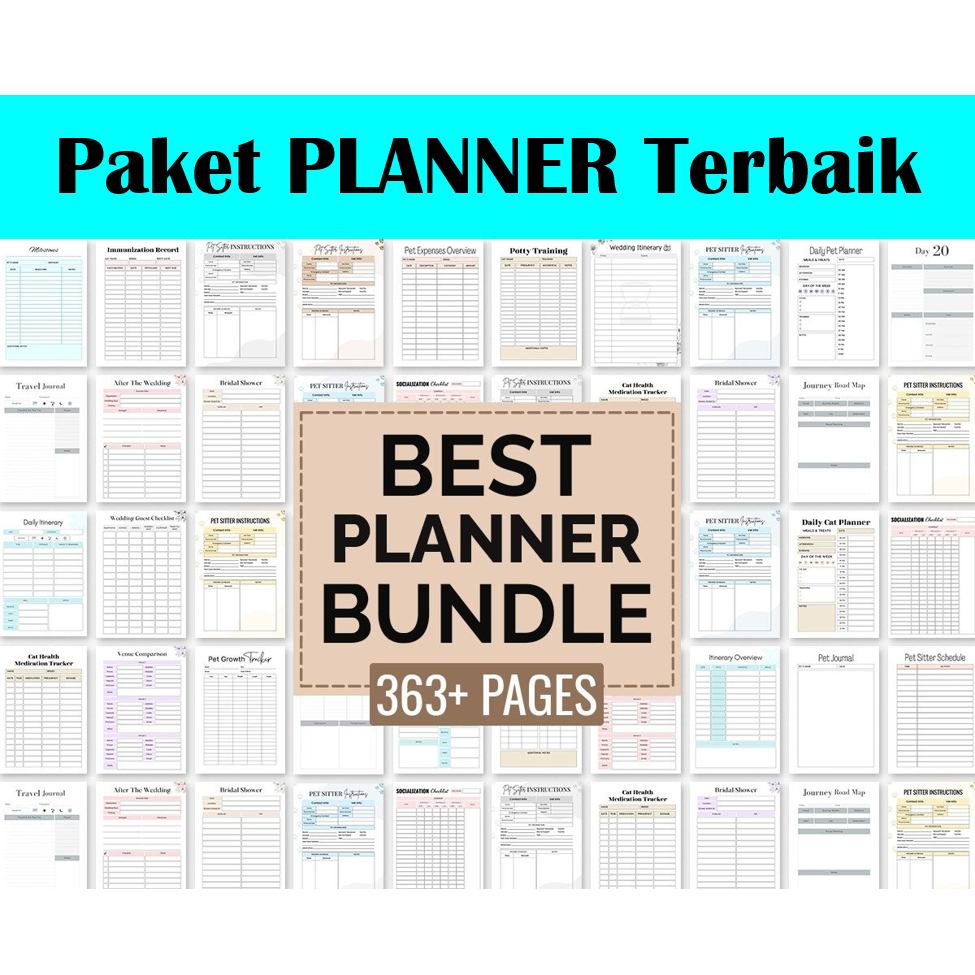 Jual Paket PLANNER Terbaik (363 Pages) | Shopee Indonesia