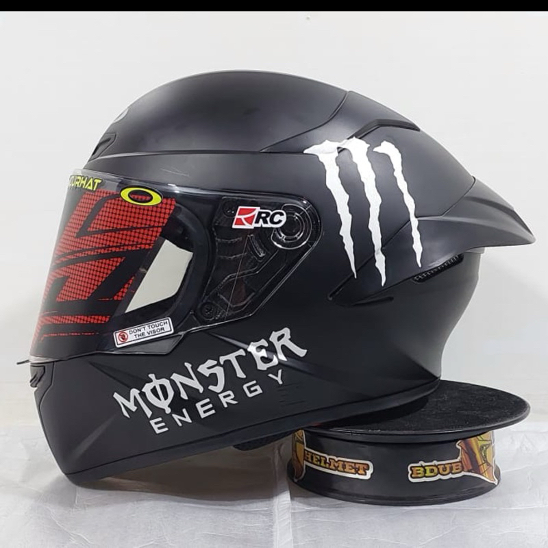 Jual Helm Full face Ttc Polos Hitam Doft Paket Ganteng LEOPARD || Helm ...