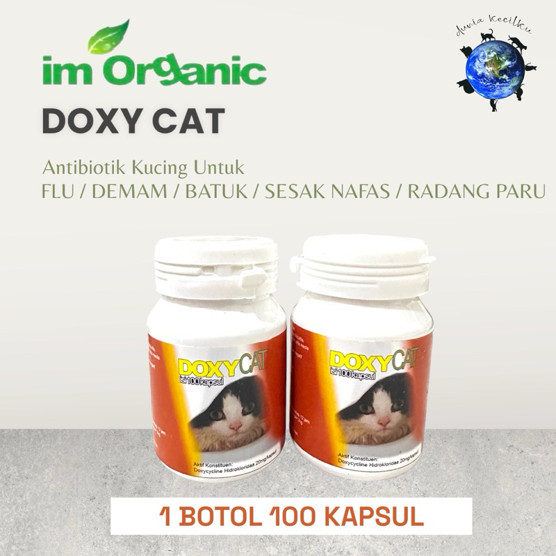 Jual Im Organic DOXYCAT - DOXY CAT Kapsul Antibiotik Flu Kucing / Demam ... Jual Im Organic DOXYCAT - DOXY CAT Kapsul Antibiotik Flu Kucing / Demam ...