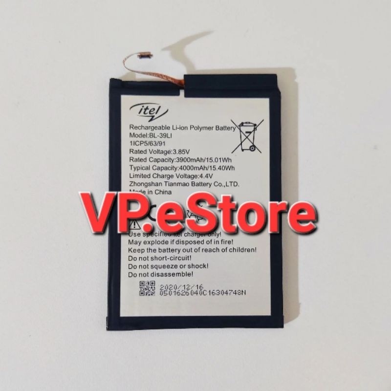 Jual Baterai Batre HP iTel VISION 1 L6005 ORIGINAL Model Batrei Battery BL-39LI BL39LI | Shopee ...