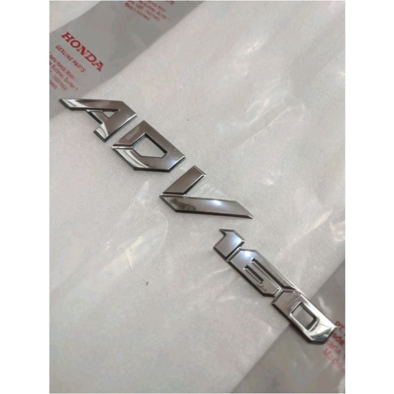 Jual Emblem ADV 160 CHROME original emblem logo ADV 160 Type 1 - ADV ...