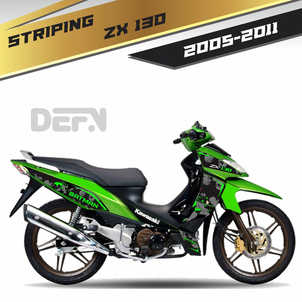 Jual Stiker striping Decal Kawasaki ZX 130 2005-2011 Semifullbody ...