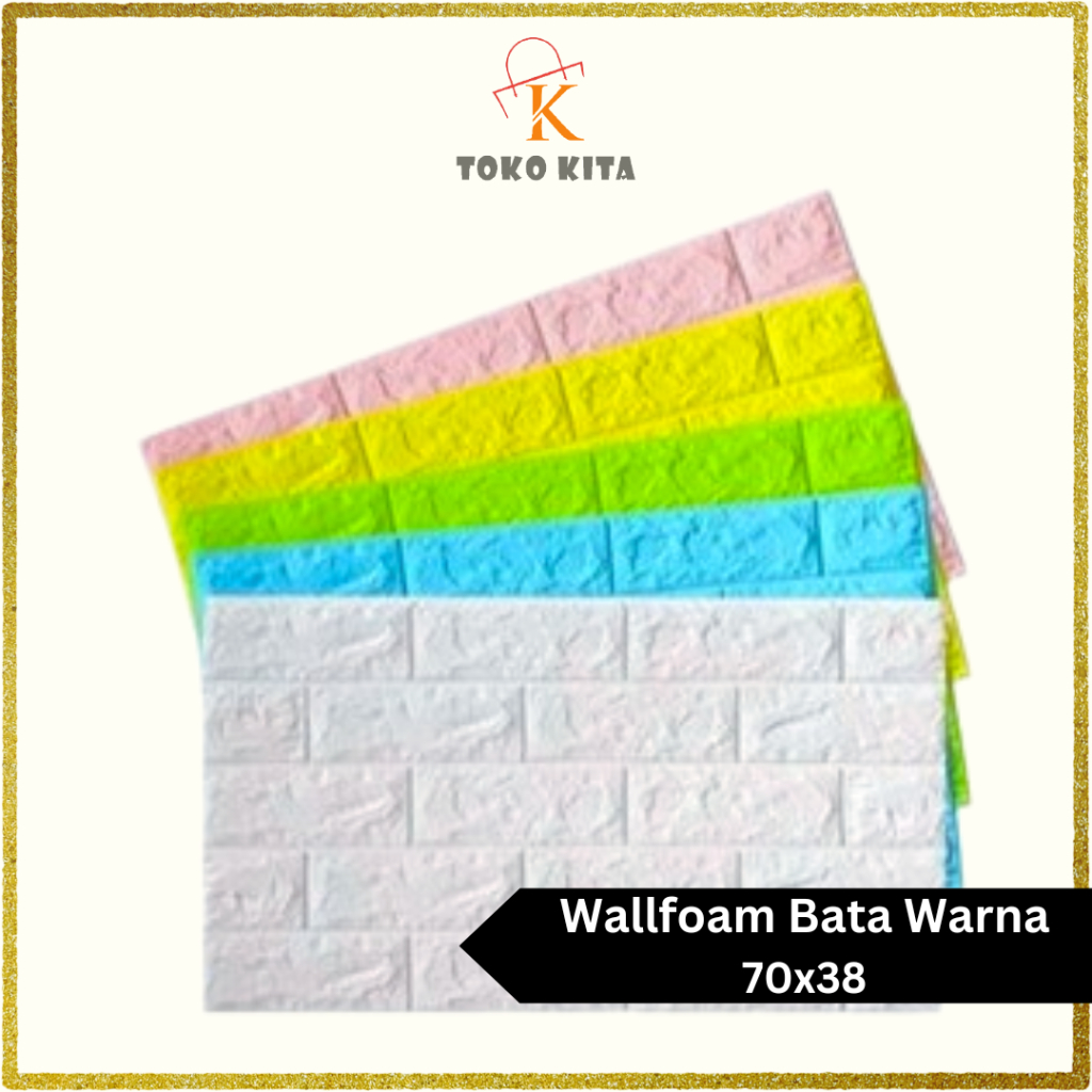 Jual Wallpaper Dinding 3D Foam / Wallfoam Motif Batu Bata Warna High ...