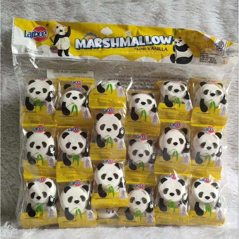 Jual Larbee Marshmallow Panda Isi 70 pcs | Shopee Indonesia