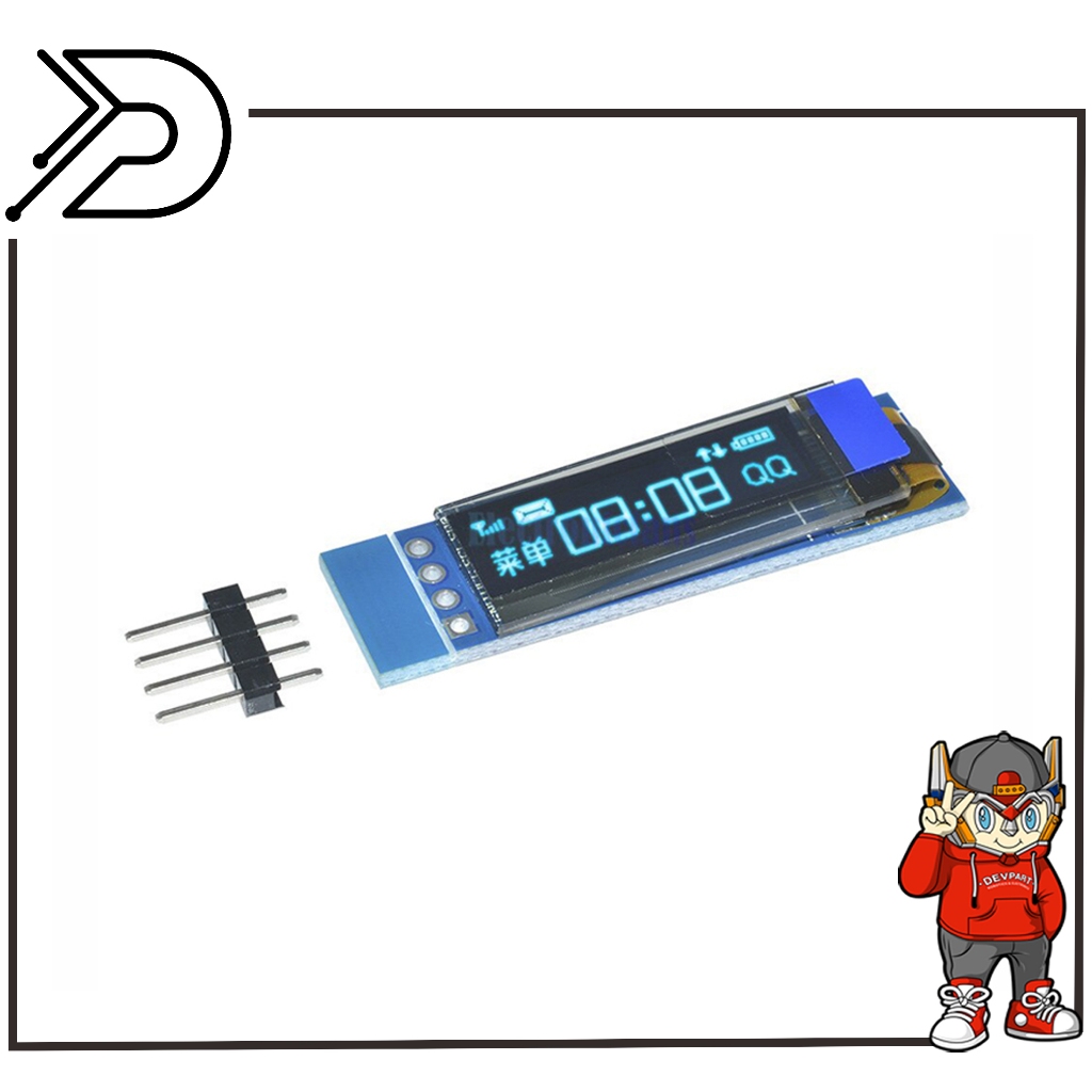 Jual OLED LCD 0.91 Inch Blue I2C 128X32 DISPLAY MODULE FOR ARDUINO Biru | Shopee Indonesia