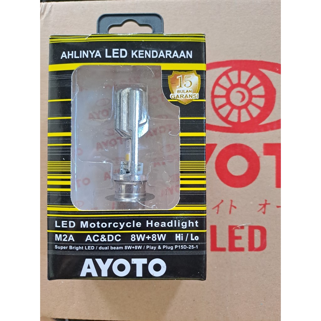 Jual GROSIR Lampu LED Motor AYOTO M2A Socket H6 AC DC Original Garansi ...