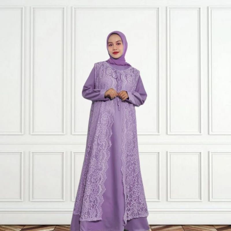 Jual outer jumbo outer brukat cardigan brokat baju oter kondangan long ...