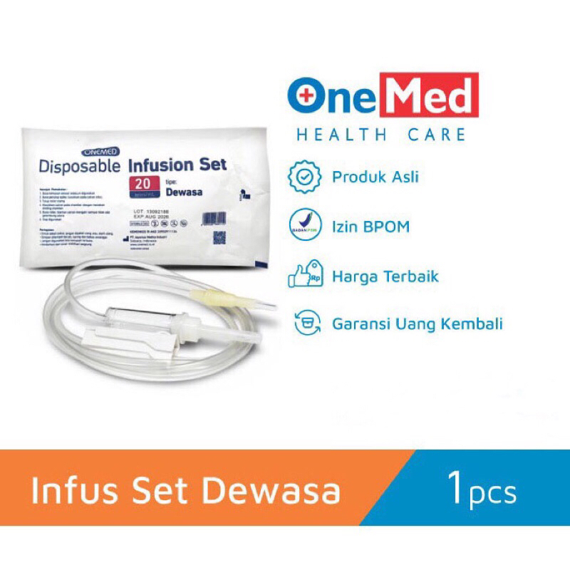 Jual INFUS SET DEWASA ONEMED / ECER | Shopee Indonesia