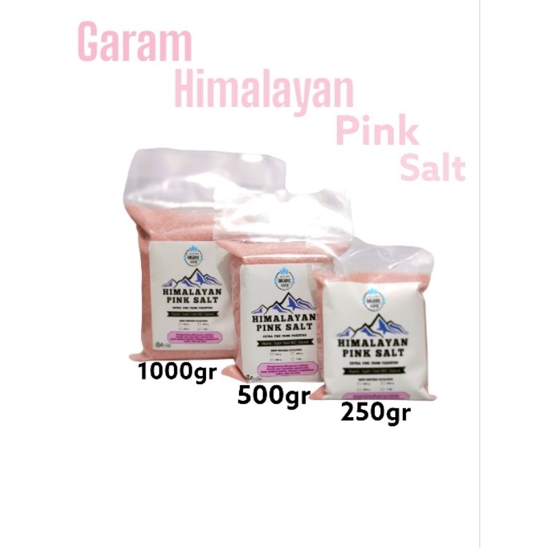 Jual Garam Himalaya Pink Salt 1 Kg Garam Himalayan Pink Salt Himsalt ...
