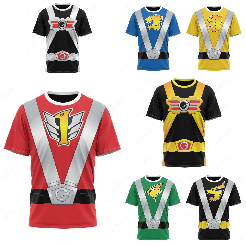 Jual Kaos Power Rangers RPM Kaos Anak Engine Sentai Go-Onger Super ...