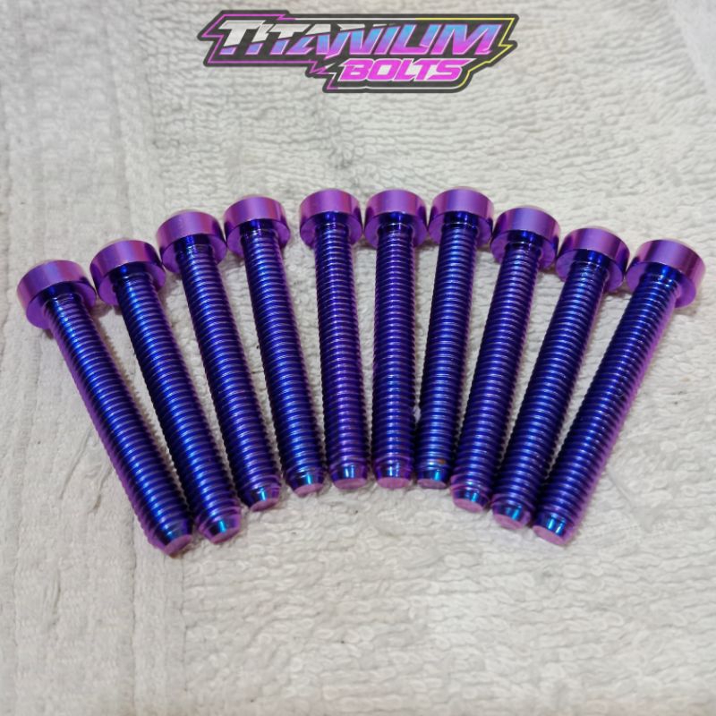 Jual Baut Titanium CVT Nmax Aerox Old New Nmax Turbo Titanium Bolts GR5 Original | Shopee Indonesia